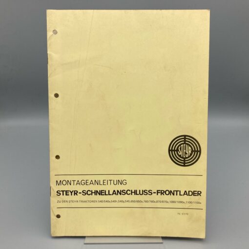 STEYR Montageanleitung Schnellanschluss-Frontlader AgRaritäten Shop