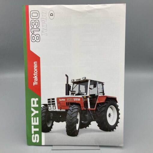 STEYR Prospekt Traktoren 8130 turbo AgRaritäten Shop