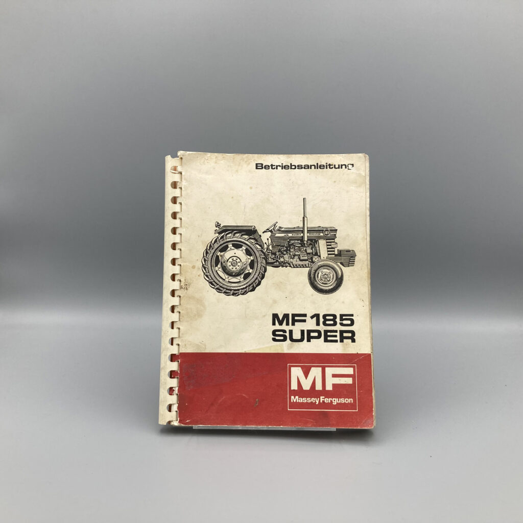 MASSEY-FERGUSON Betriebsanleitung Traktor MF 185 Super AgRaritäten Shop