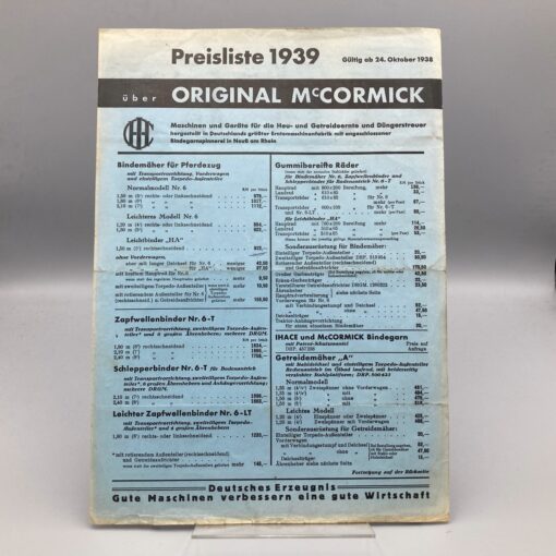 Mccormick Traktoren Preisliste